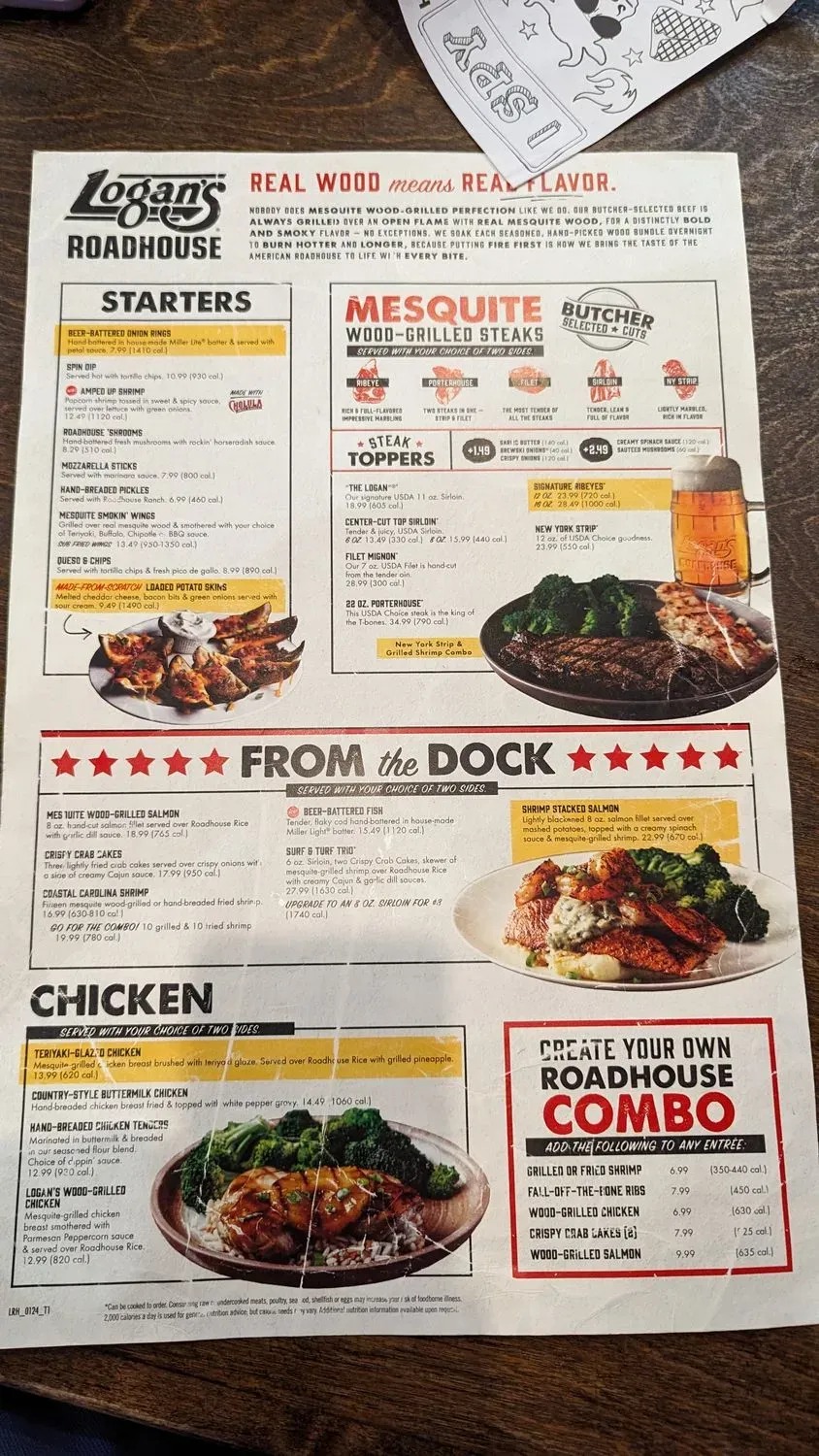 Logan's Roadhouse Menu - Updated October 2025
