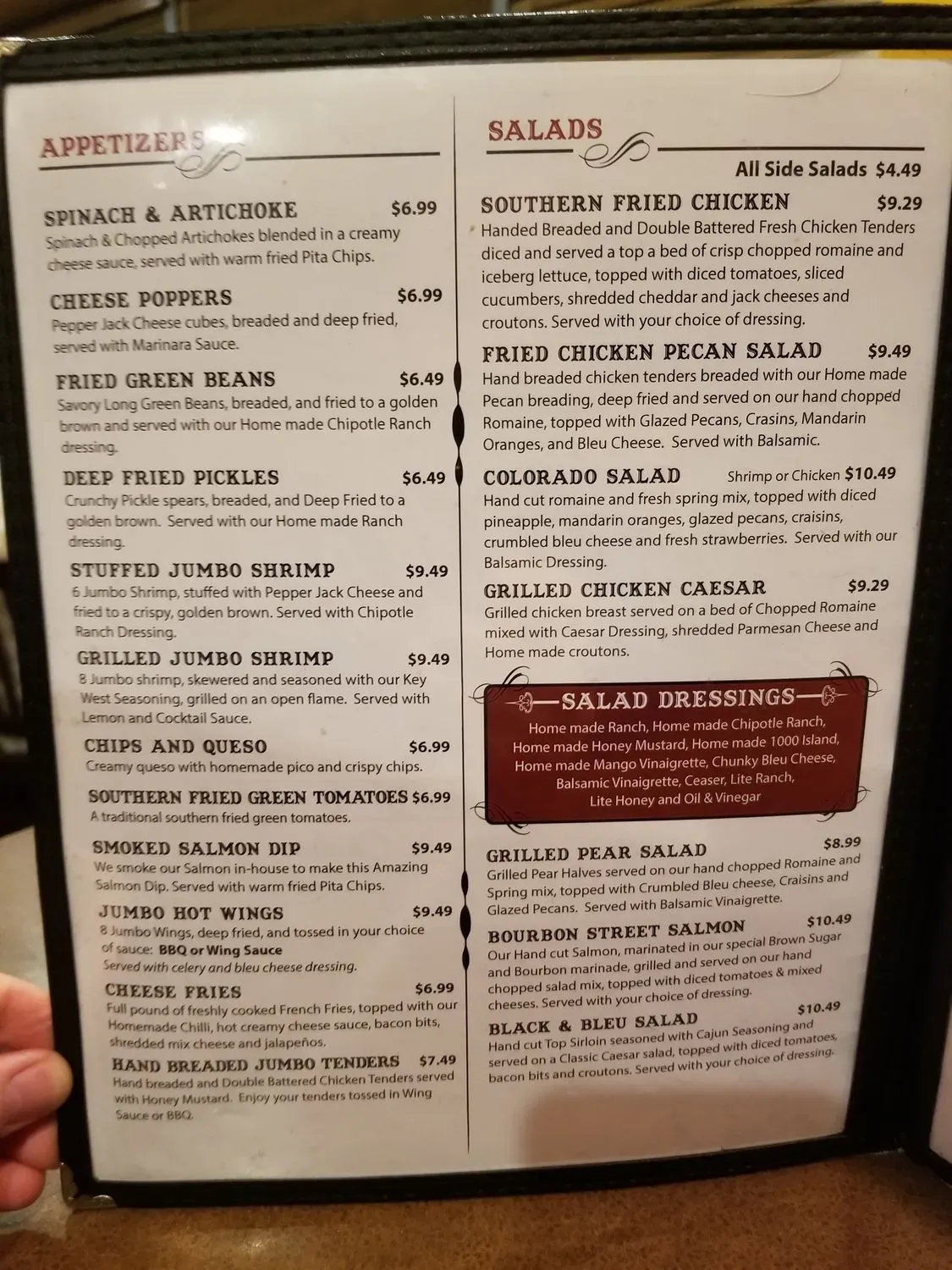 Colorado Grill Menu - Updated November 2025