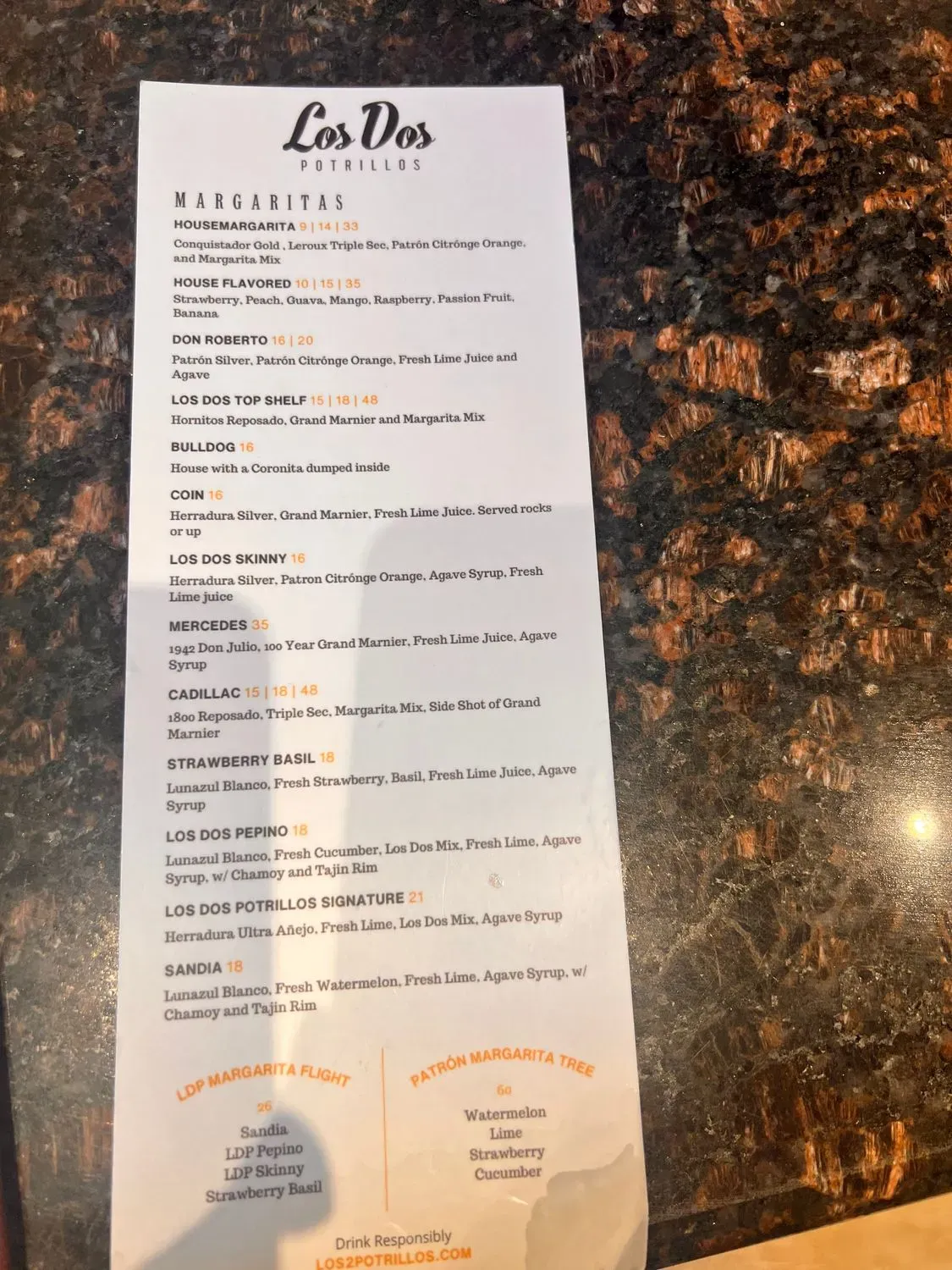 Los Dos Potrillos Mexican Restaurant - Littleton Menu - Updated October ...