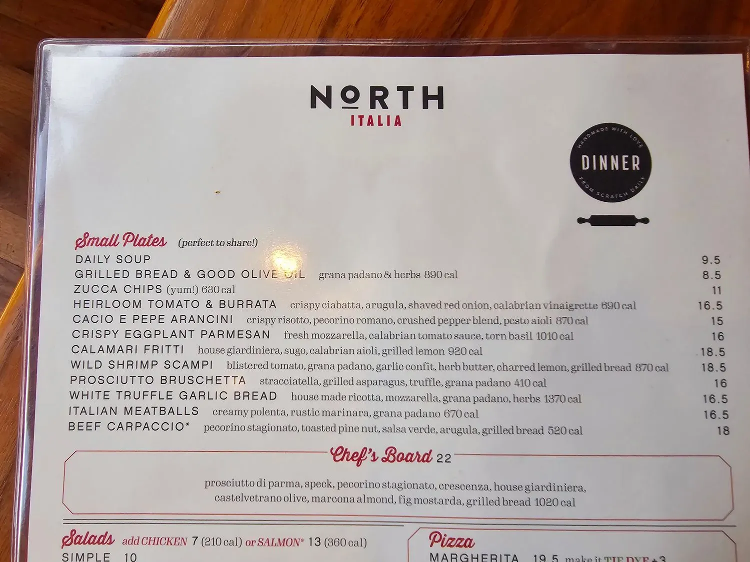 North Italia Menu - Updated November 2025