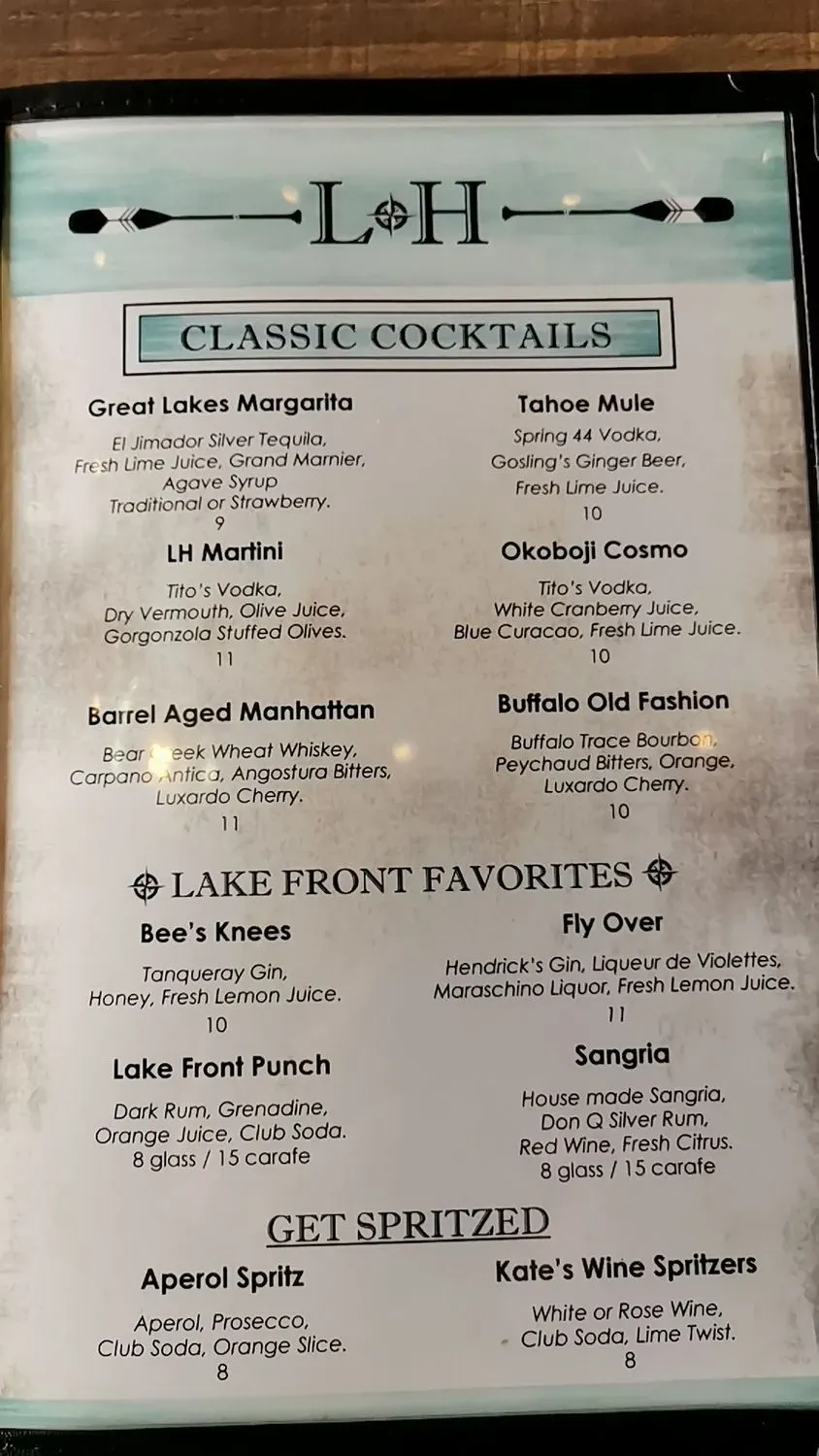 The Lake House Kitchen & Tavern Menu - Updated October 2025