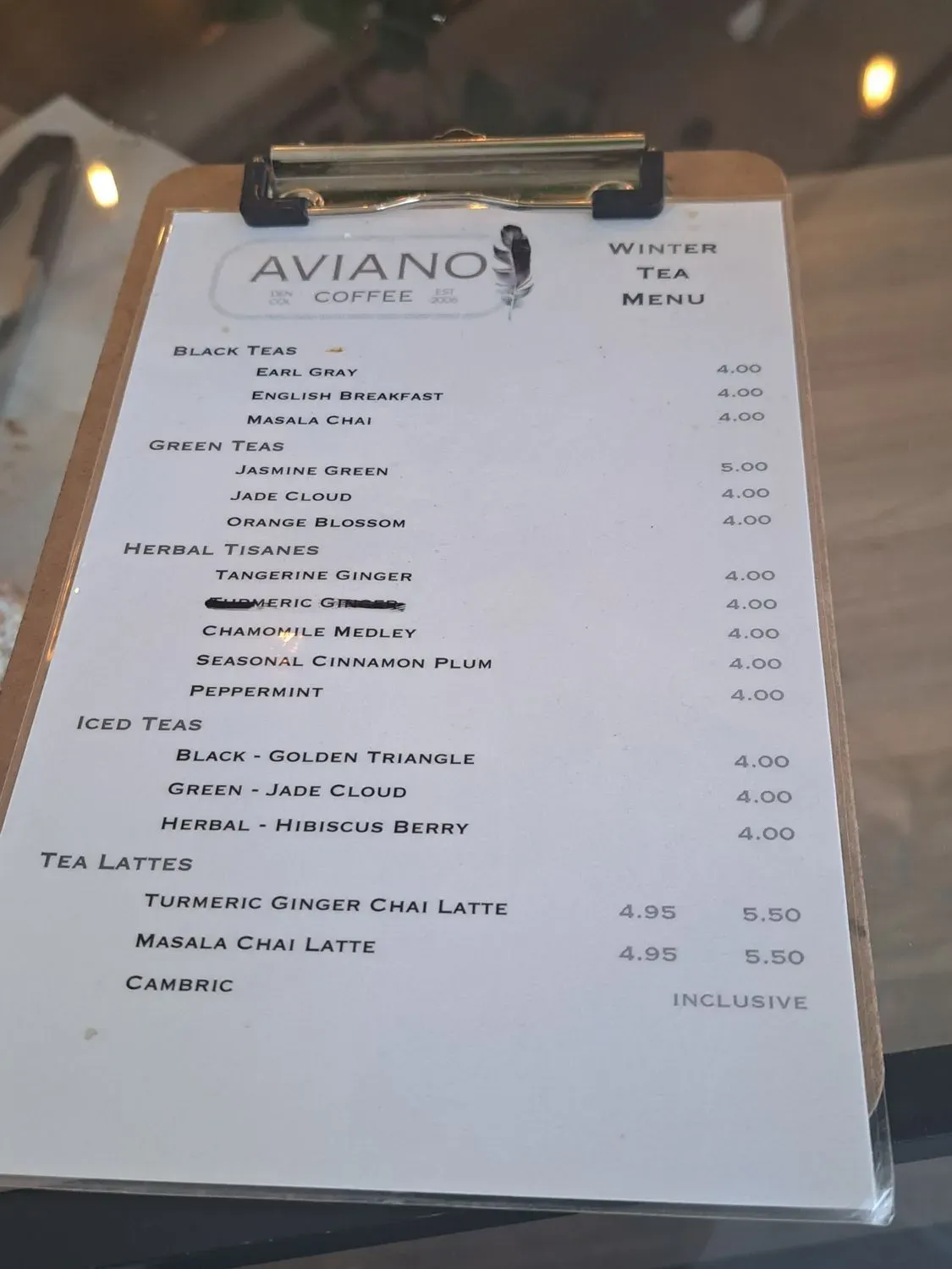 Aviano Coffee Cherry Creek North Menu - Updated October 2025