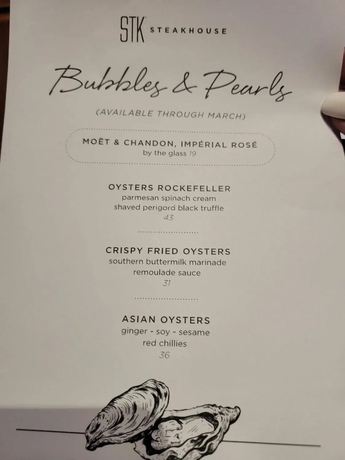 STK Steakhouse Menu - Updated November 2025