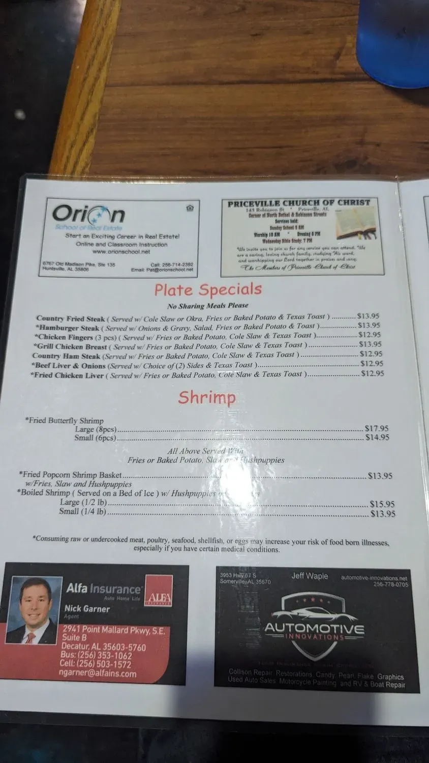 Libby's Catfish & Diner Eatery Menu - Updated November 2025