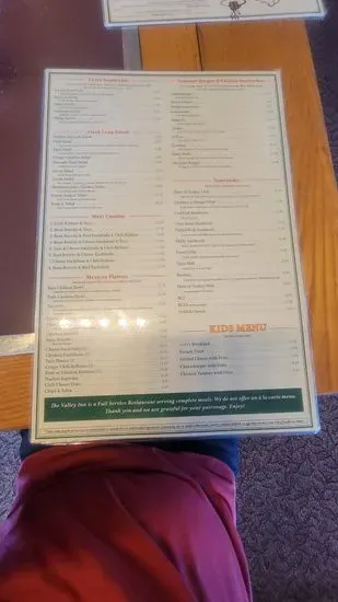 Valley Inn Restaurant Menu | Lakewood, CO | Checkle