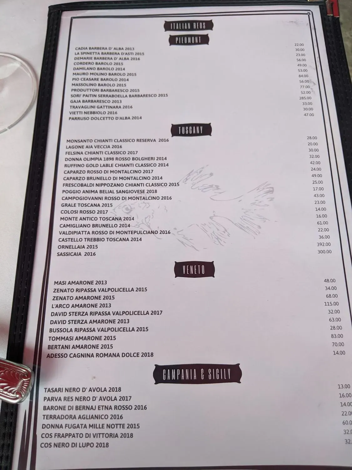 Gianmarco's Restaurant Menu - Updated November 2025