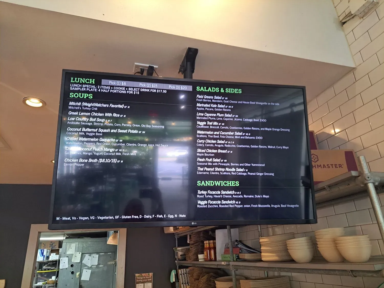 MetroFresh Menu - Updated November 2025