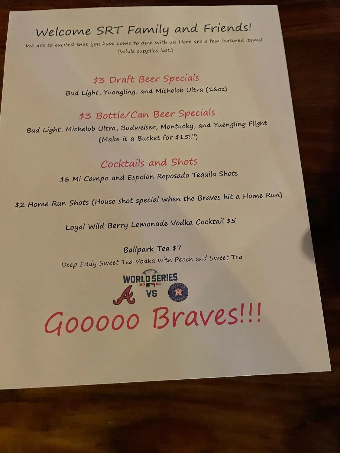Southern Roots Tavern Menu - Updated October 2025