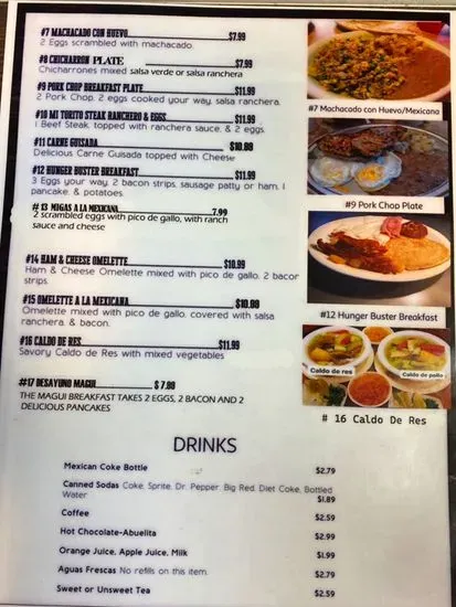 Mi Torito Restaurant mexican Menu | New Braunfels, TX | Checkle