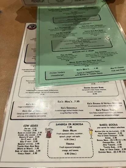 The Black Cow Menu | Montrose, CA | Checkle