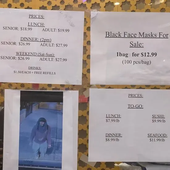 Golden Harbor Buffet Menu | Fresno, CA | Checkle