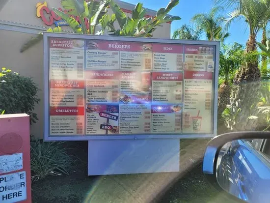 Cowboy Burgers & BBQ Menu | Fontana, CA | Checkle