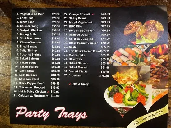 Pan Asia Buffet Menu | San Marcos, CA | Checkle