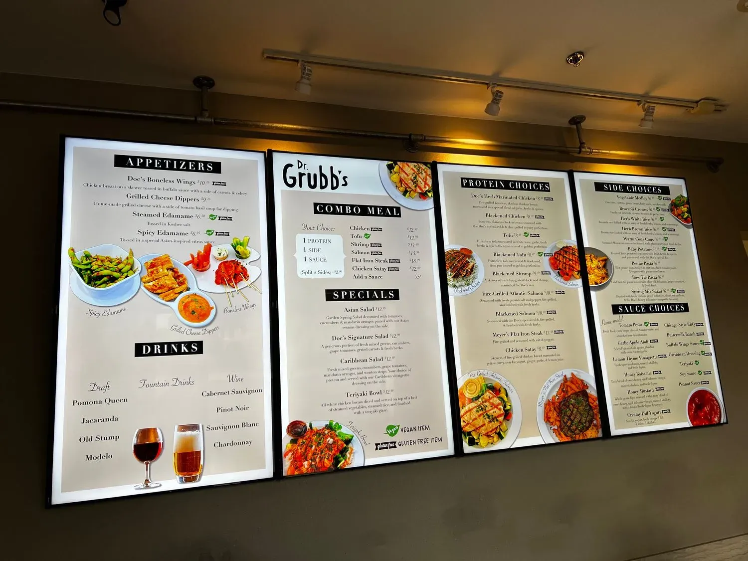 Dr. Grubb's Menu - Updated October 2025