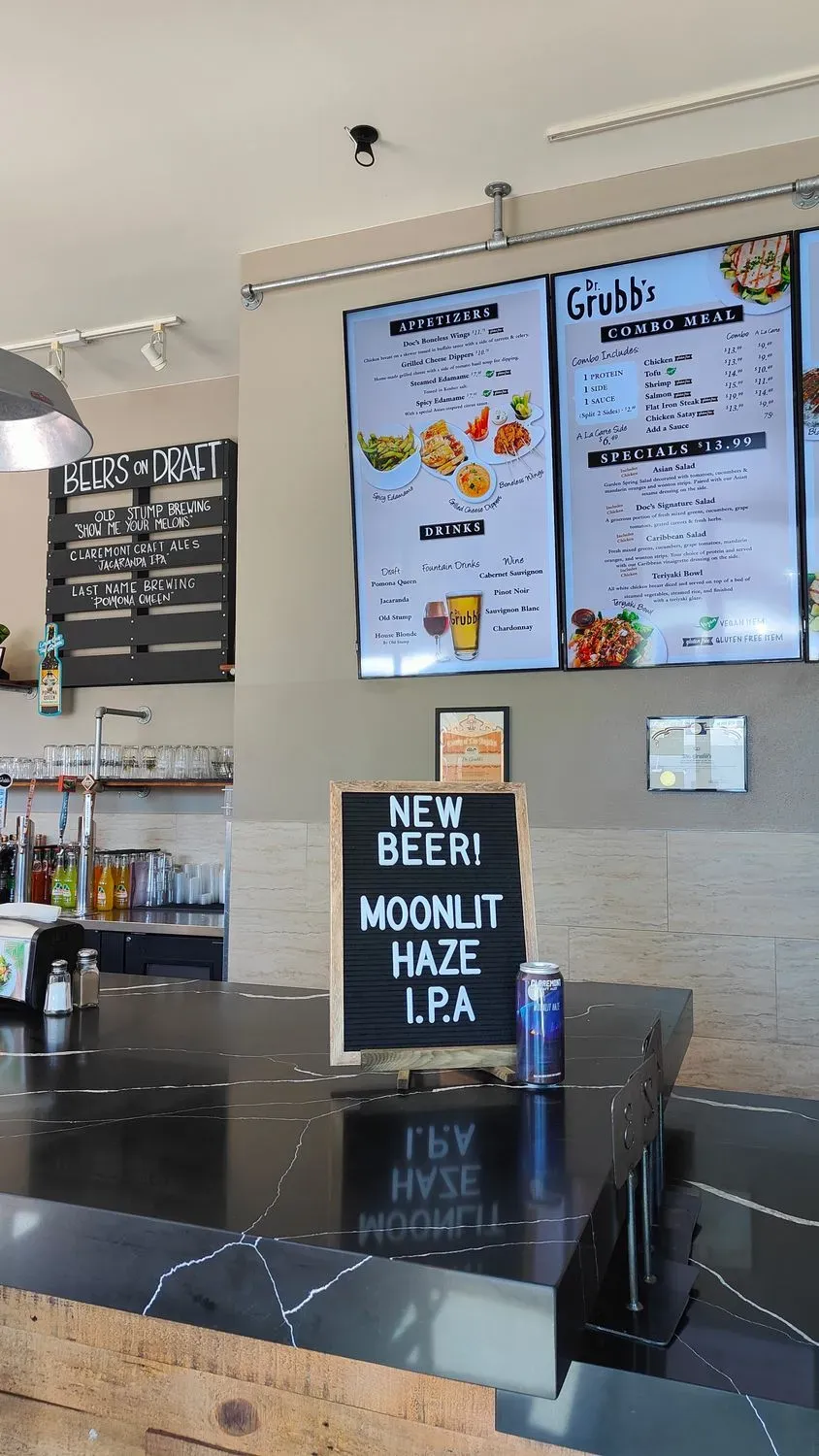 Dr. Grubb's Menu - Updated November 2025