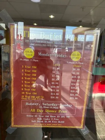 King Sun Buffet Menu | South San Francisco, CA | Checkle