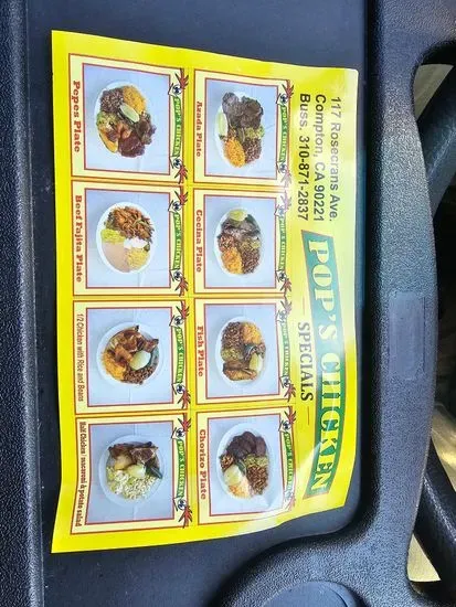 Pop's Chicken Menu | Compton, CA | Checkle