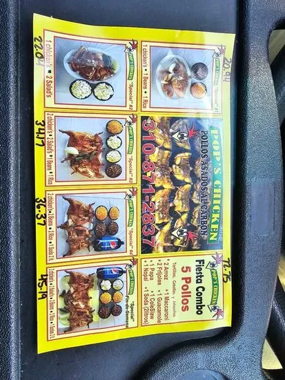 Pop's Chicken Menu | Compton, CA | Checkle
