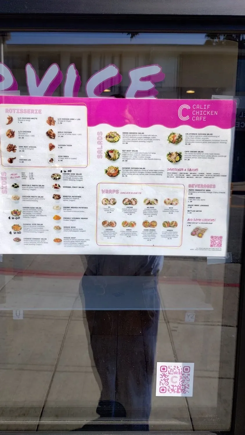 Calif Chicken Cafe Menu - Updated September 2025