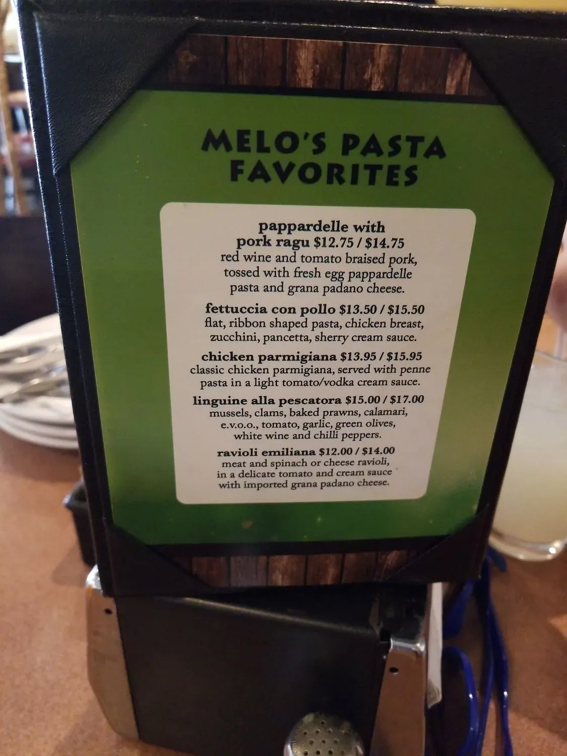 Melo's Pizza & Pasta Livermore Menu - Updated October 2025
