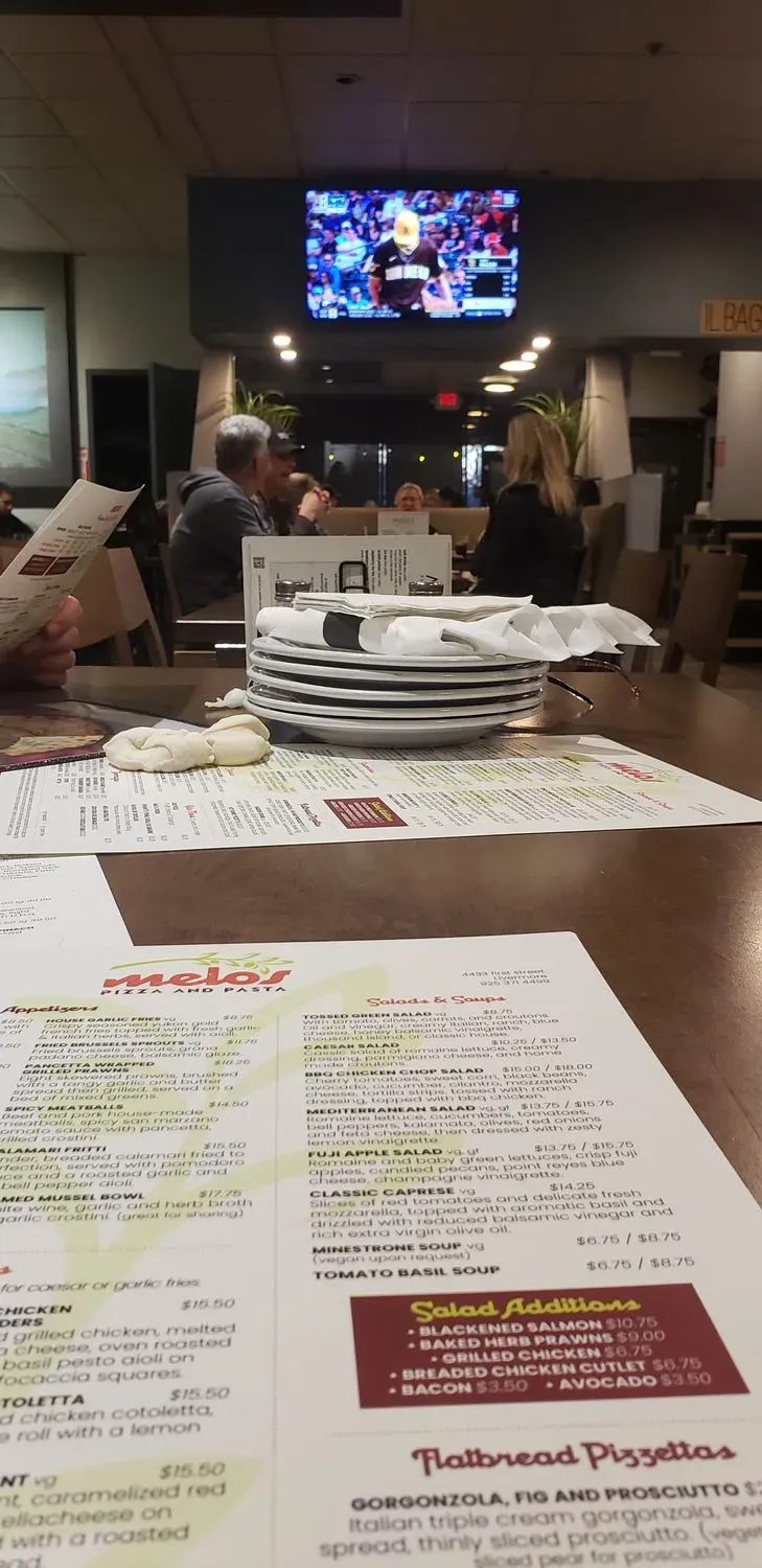 Melo's Pizza & Pasta Livermore Menu - Updated October 2025