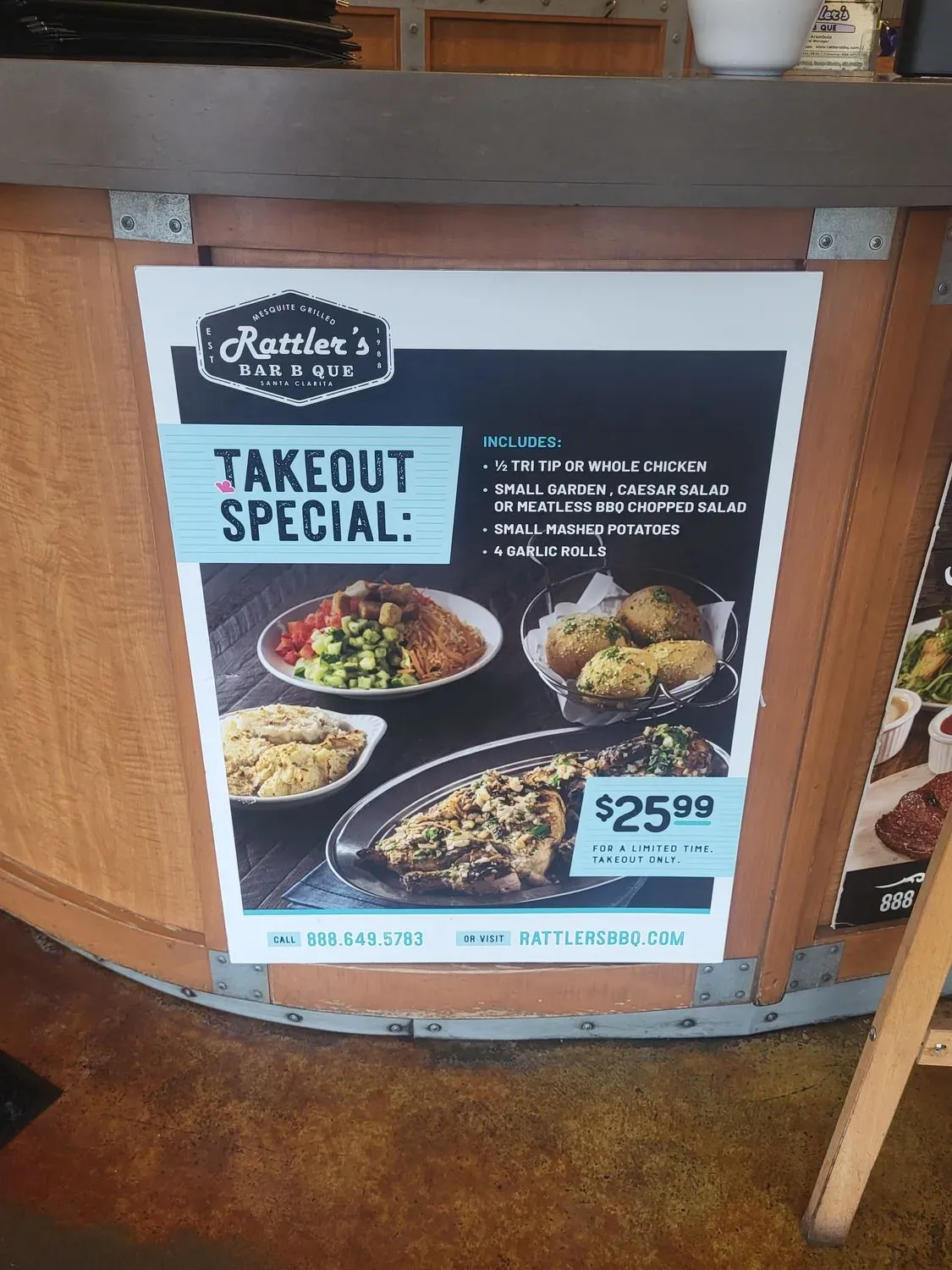 Rattler's Bar B Que Menu - Updated October 2025