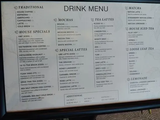 18 Grams Coffee Roasters Menu | Sacramento, CA | Checkle