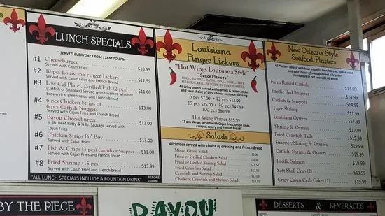 Bayou Grille Menu | Inglewood, CA | Checkle