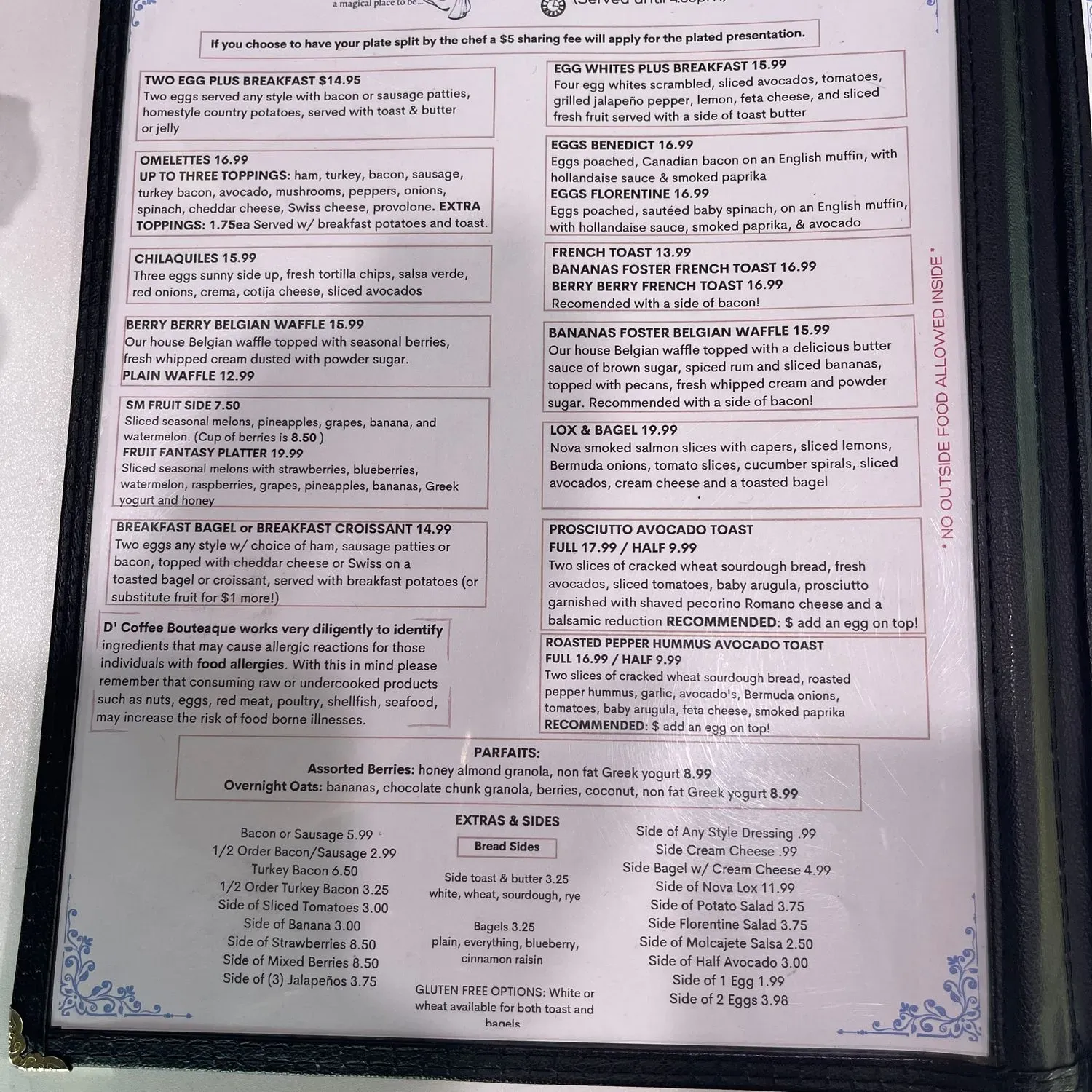 D’ Coffee Bouteaque Menu - Updated October 2025