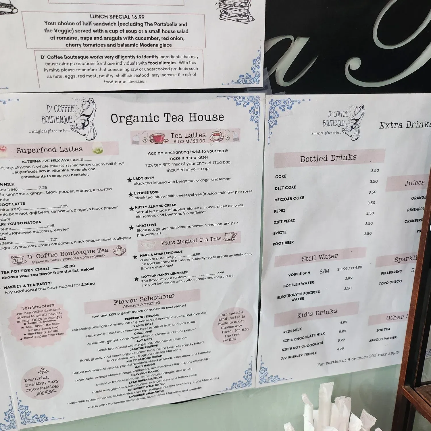 D’ Coffee Bouteaque Menu - Updated October 2025