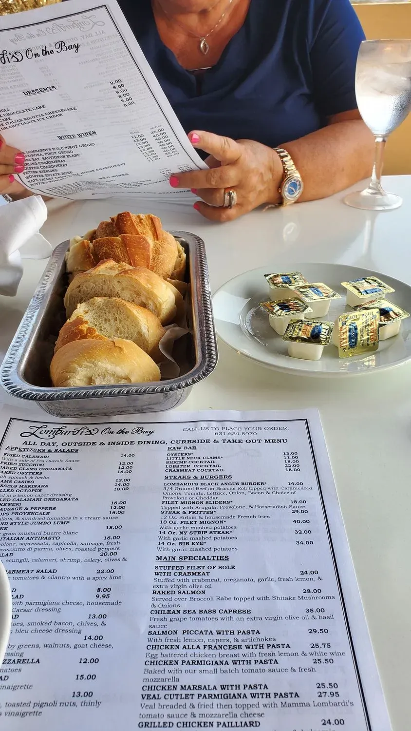 Lombardi's On the Bay Menu - Updated November 2025