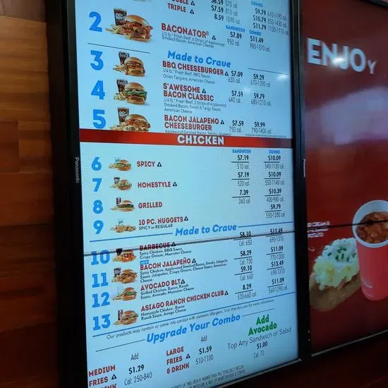 Wendy's Menu | Jamaica, NY | Checkle