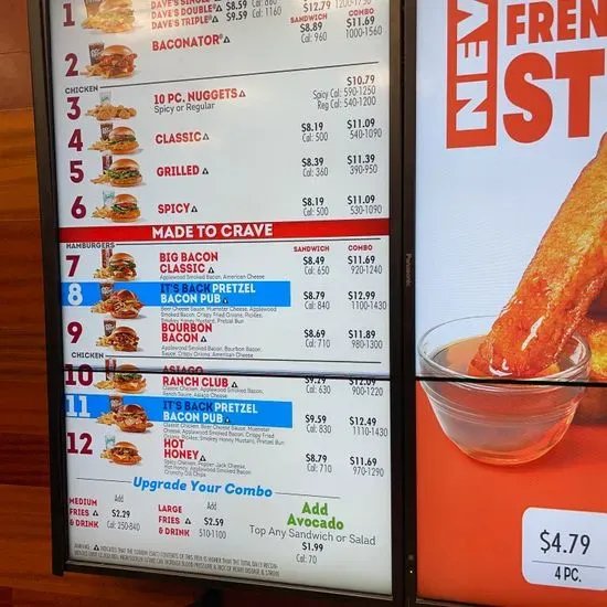 Wendy's Menu | Jamaica, NY | Checkle