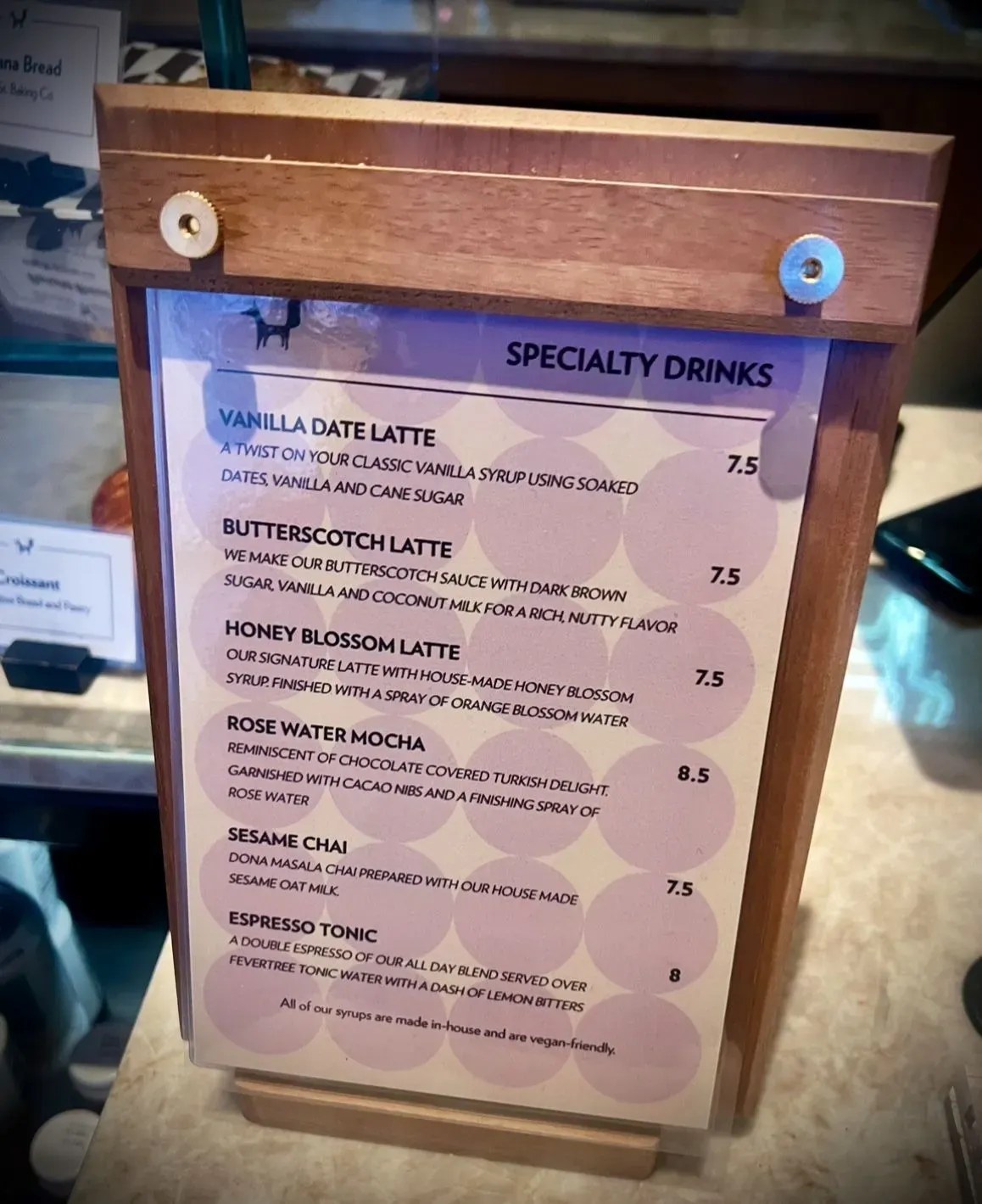 Black Fox Coffee Menu - Updated November 2025
