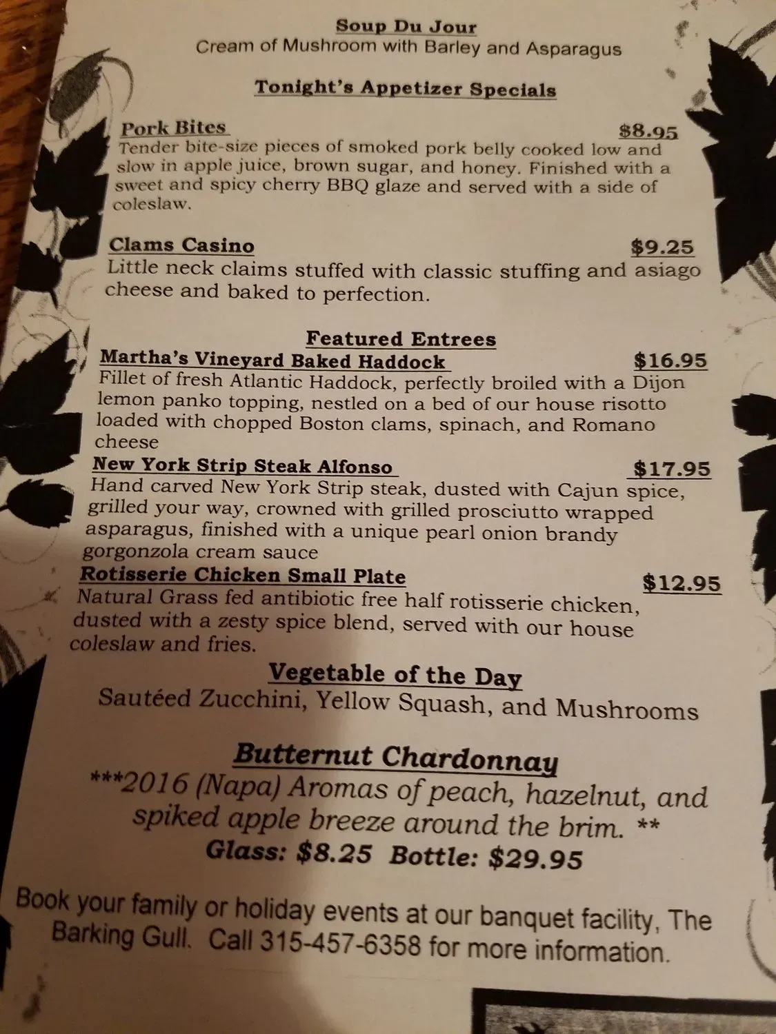 The Retreat Menu | Liverpool, NY | Checkle