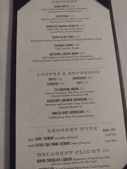TS Steakhouse Menu | Oneida, NY | Checkle