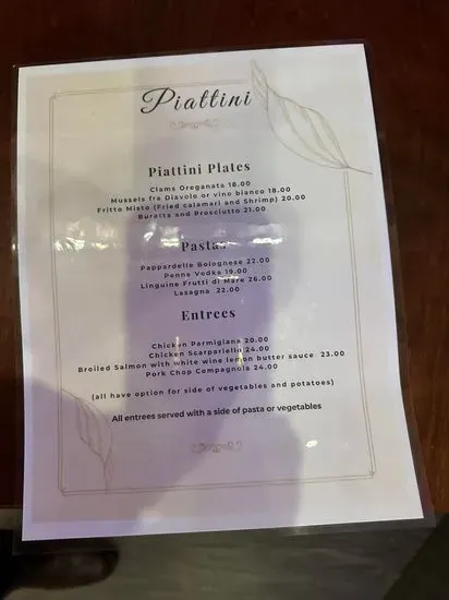 Piattini Café Bar Osteria Menu | The Bronx, NY | Checkle