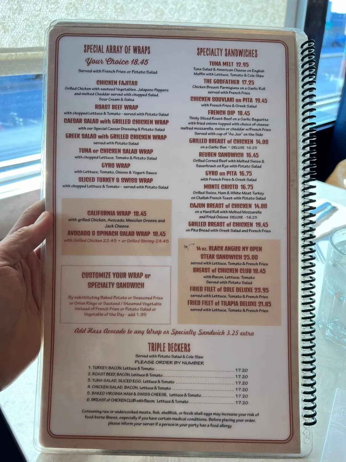 Golden Reef Diner Menu - Updated November 2025