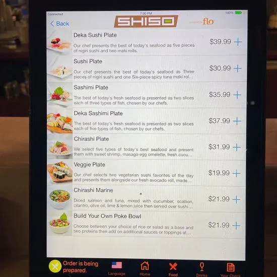 Shiso Menu | Queens, NY | Checkle