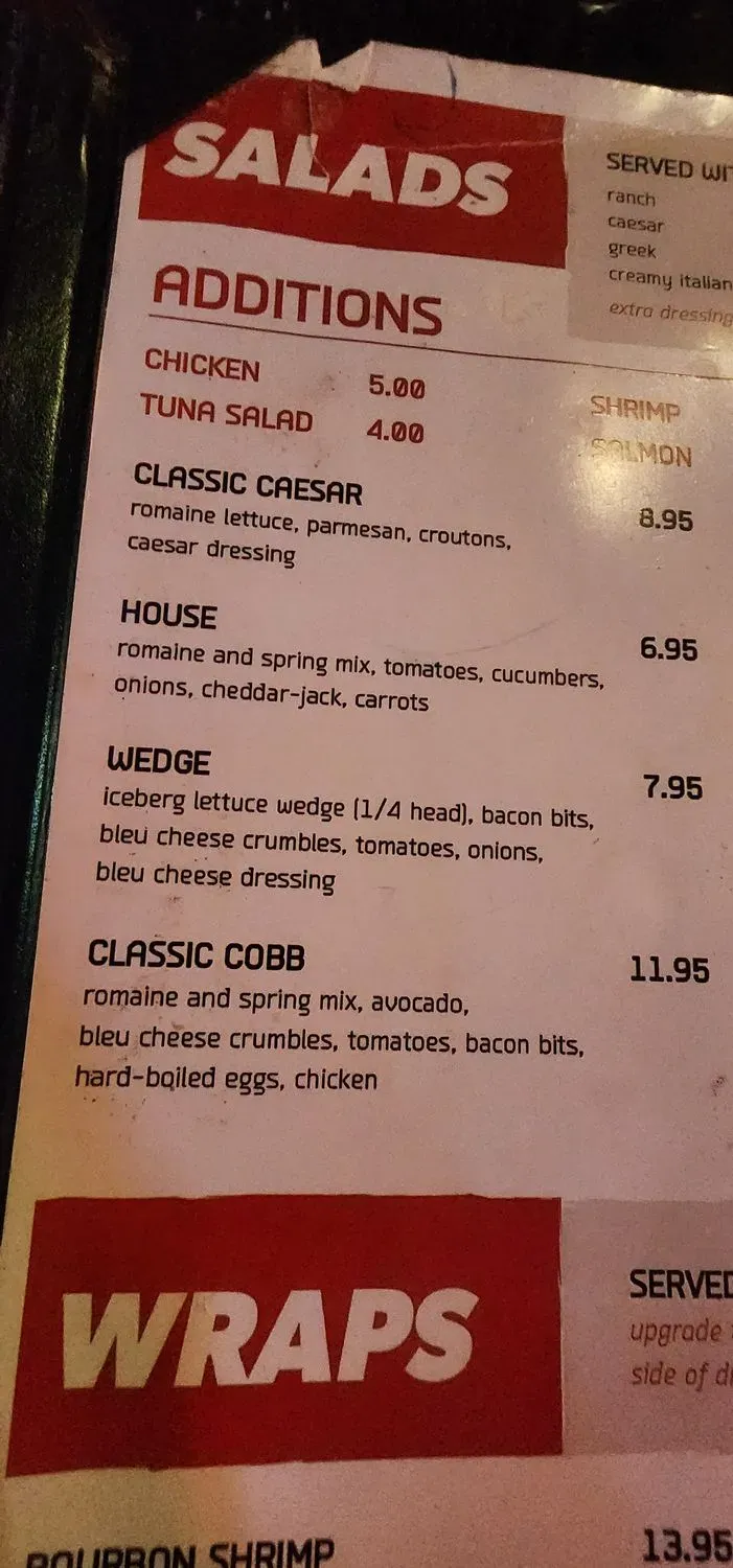 Overtime Pizzeria & Sports Pub Menu - Updated November 2025