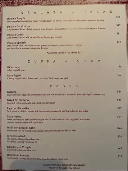 Casa Bella Restaurant Menu | Stuart, FL | Checkle
