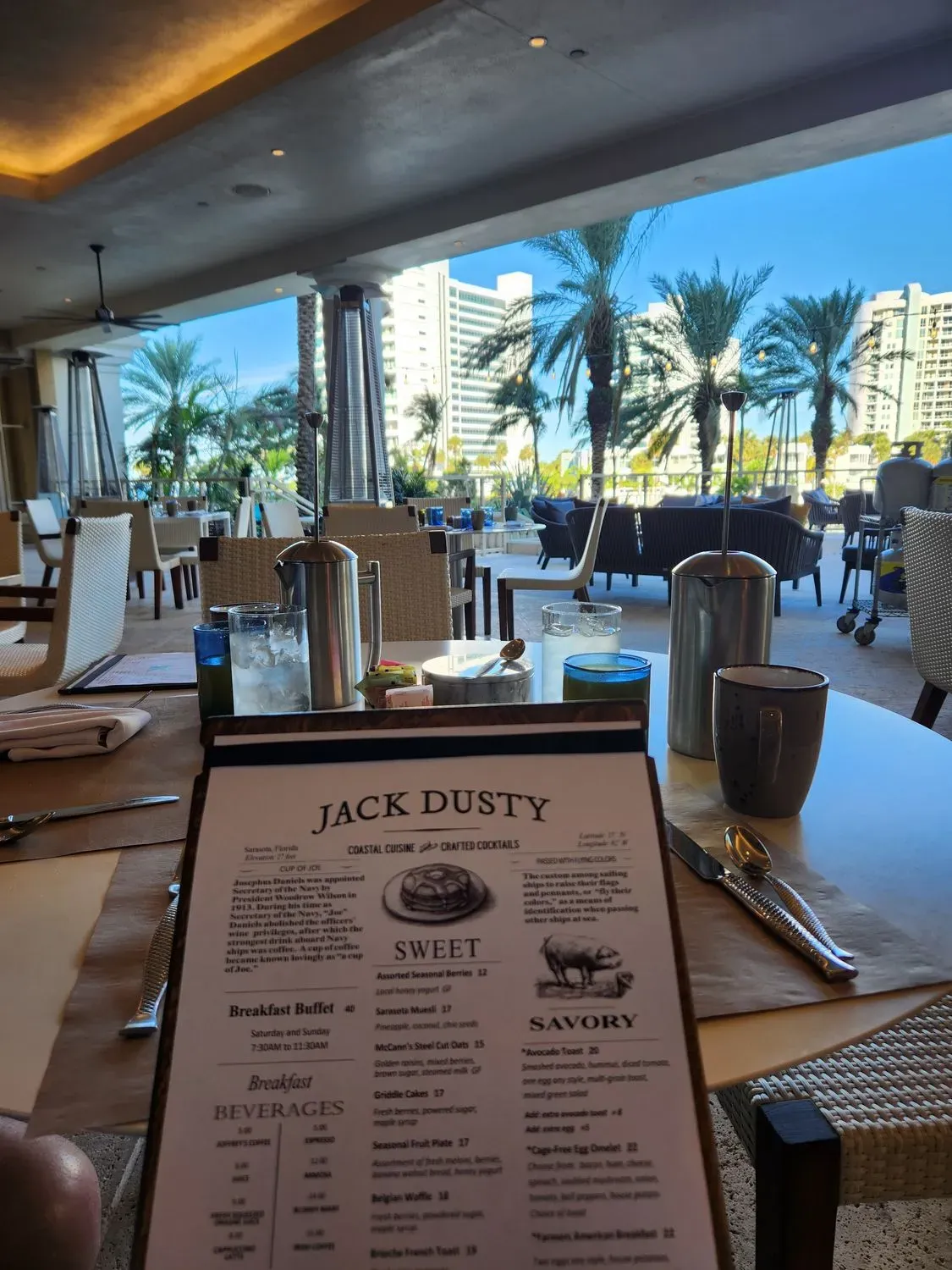 Jack Dusty Menu - Updated November 2025