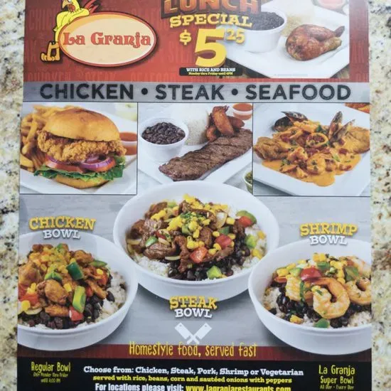 La Granja Metrowest Menu | Orlando, FL | Checkle