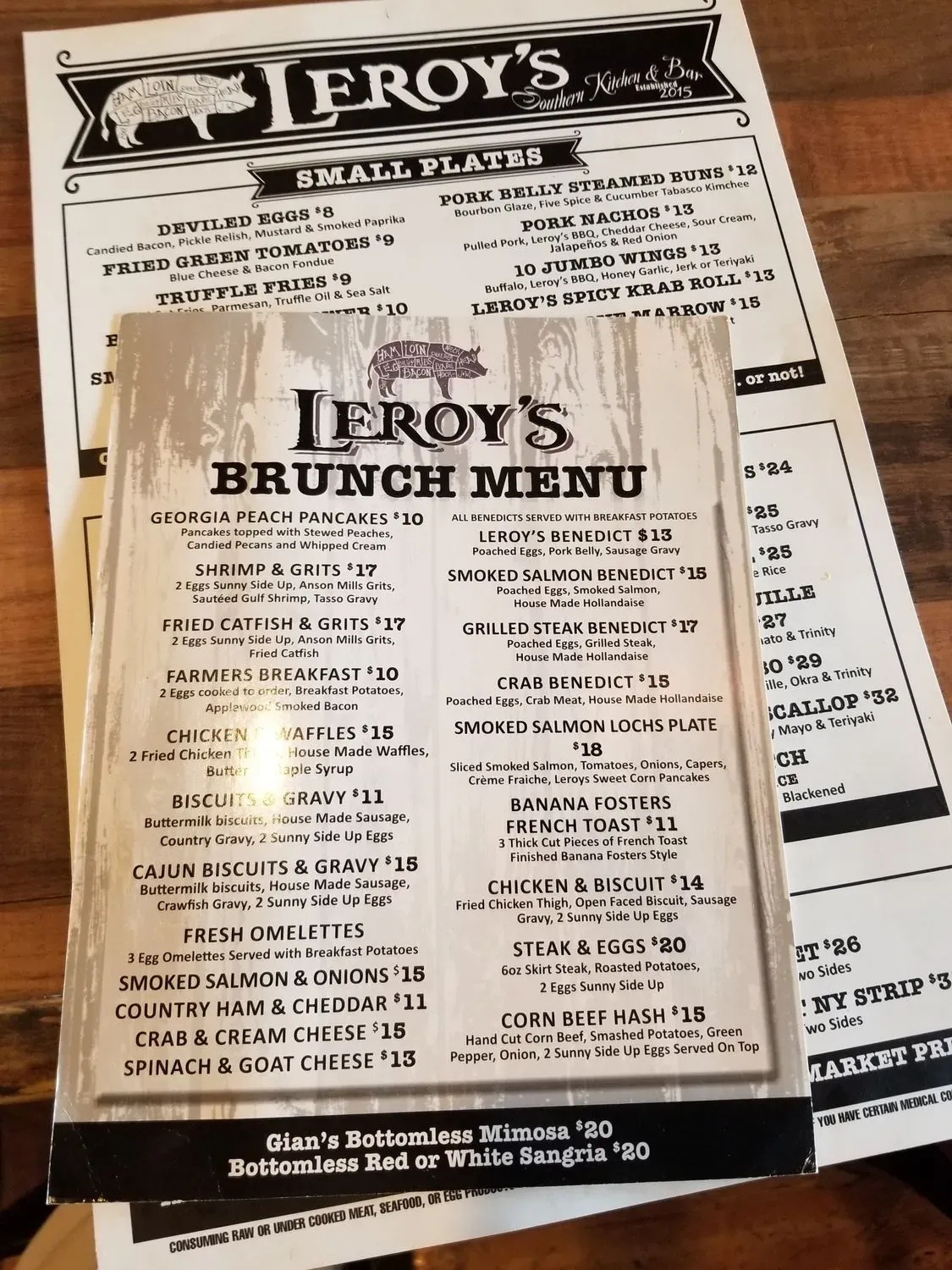 Leroy's Southern Kitchen & Bar Menu | Punta Gorda, FL | Checkle