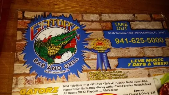 Gatorz Bar and Grill Menu | Port Charlotte, FL | Checkle