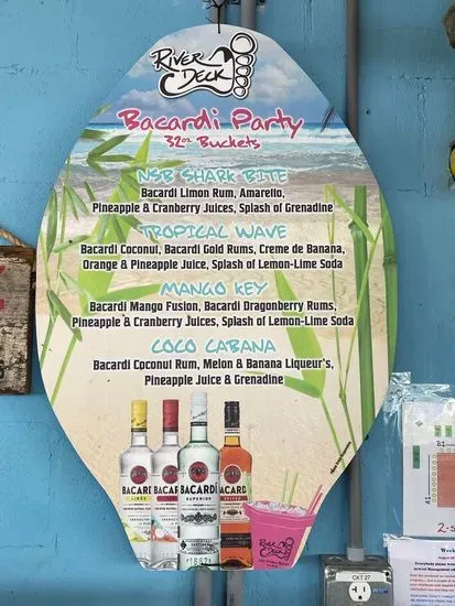 River Deck Tiki Bar & Restaurant Menu | New Smyrna Beach, FL | Checkle