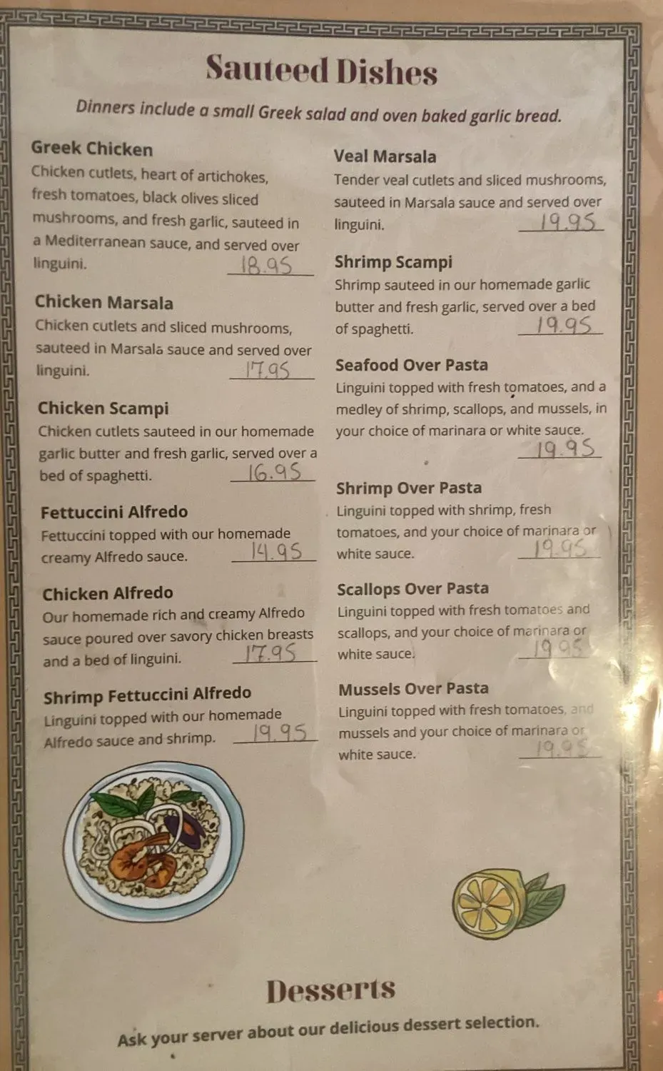 Stavros and Sons Fruitland Park Menu - Updated October 2025