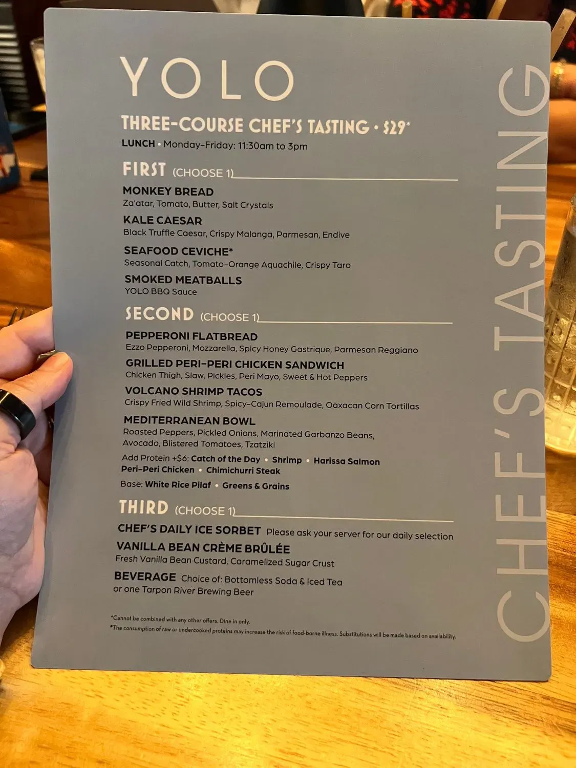 YOLO Restaurant Menu | Fort Lauderdale, FL | Checkle