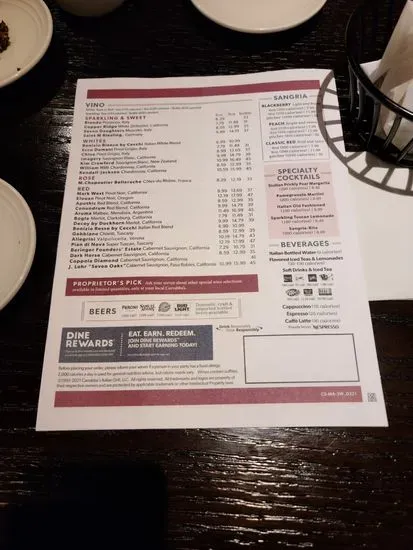 Carrabba's Italian Grill Menu | Lakeland, FL | Checkle