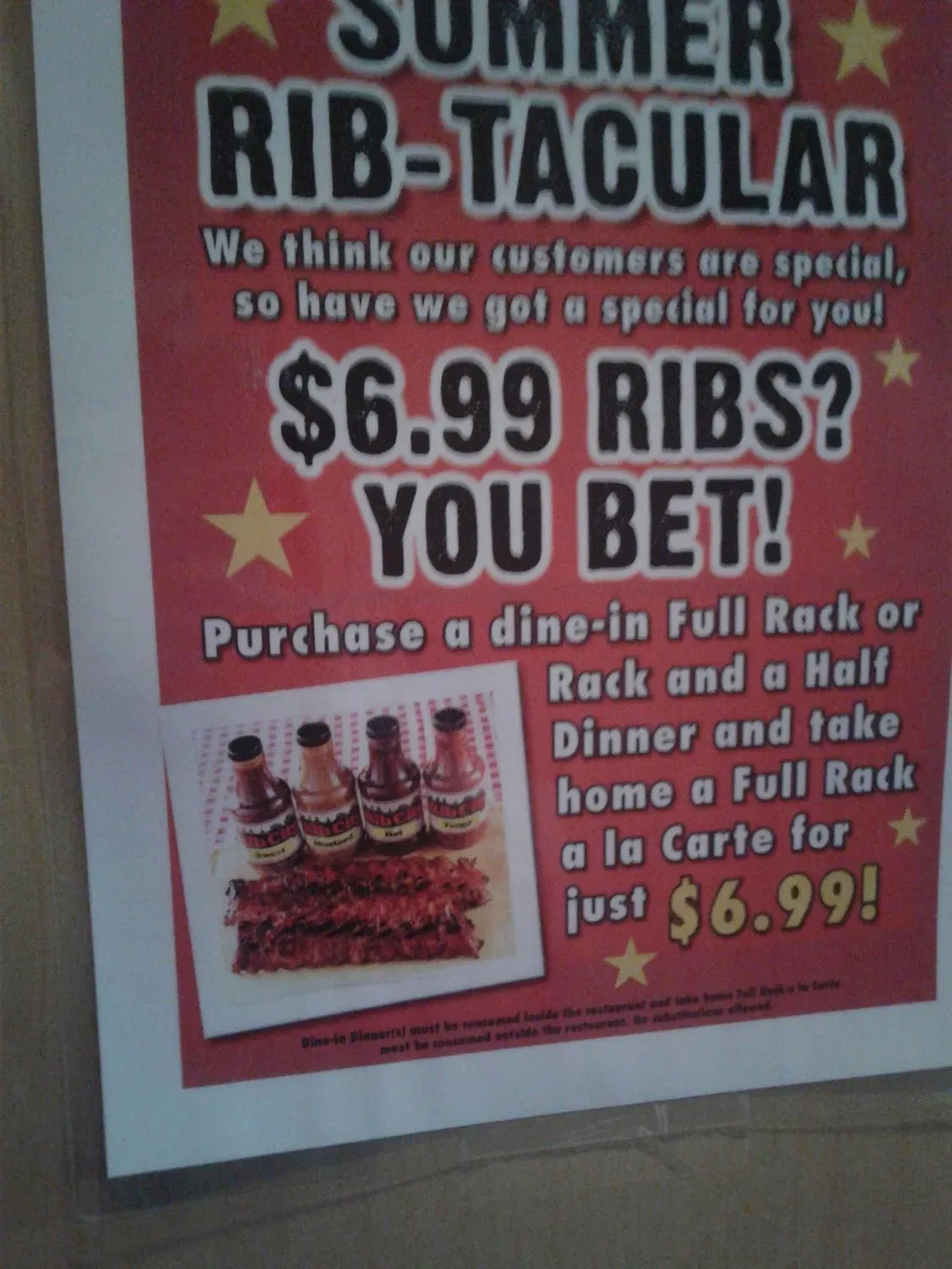 Rib City Menu - Updated November 2025